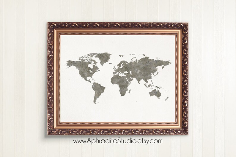 World Map Print 24x36 World Printable Poster - Etsy