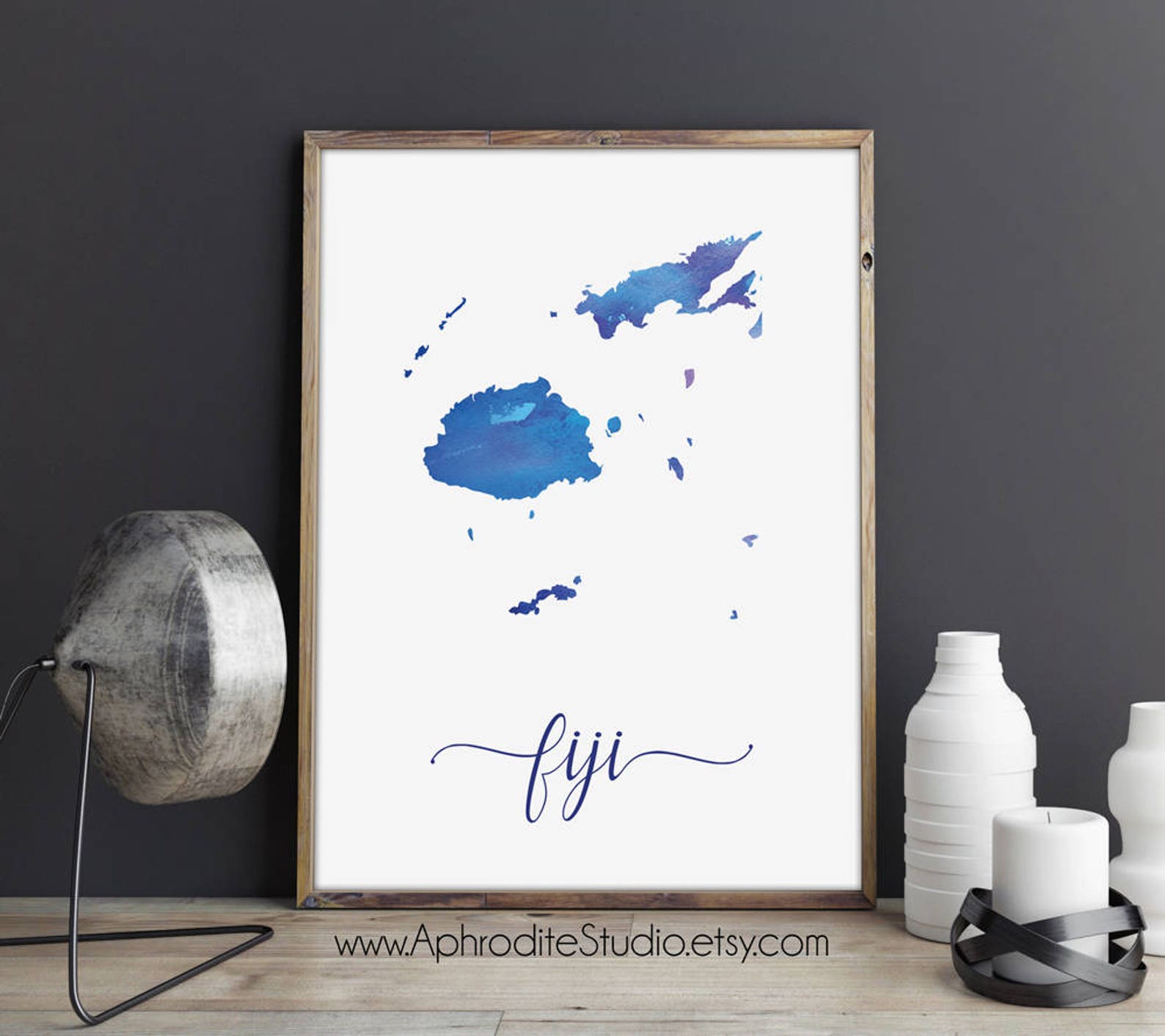 Fiji Print Fiji Watercolor Print Fiji Digital Poster - Etsy