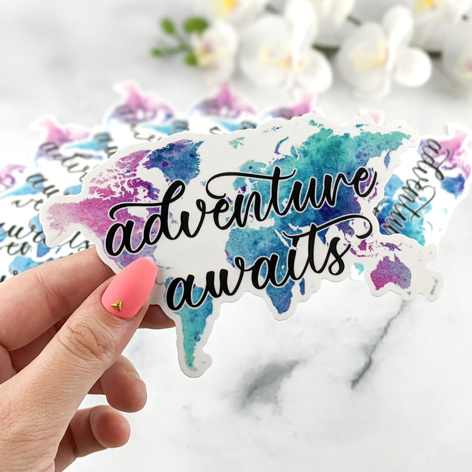 Adventure Awaits Decal Adventure Awaits Vinyl Sticker | Etsy