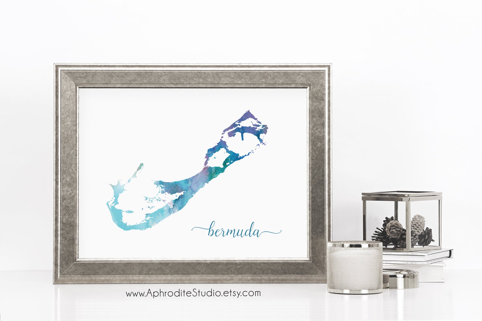 Bermuda Digital Print - Bermuda Printable Poster - Gift for Travel ...