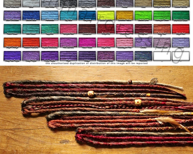 Custom Handmade Synthetic Dreadlocks by HedHQHairdressing on Etsy