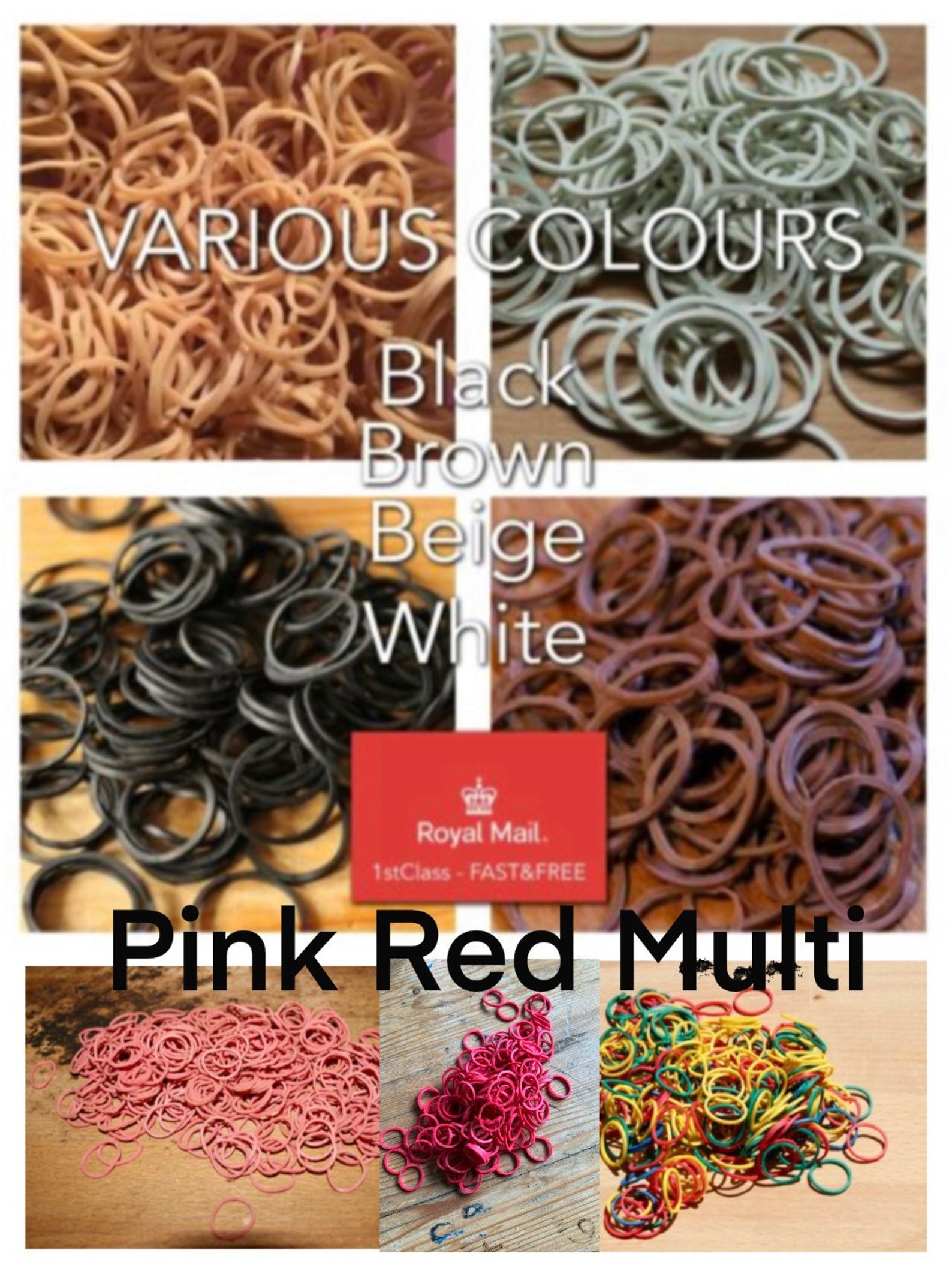 100 X Hedhq Rubber Dreadlock Dread Braiding Braid Bands - Etsy