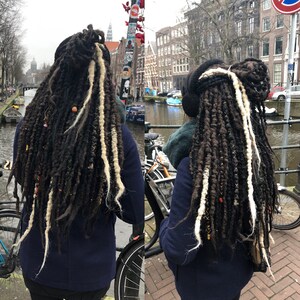 10x Custom Handmade Crochet ‘ROOTS’ CHUNKY Dreads Dreadlocks With Wraps ...