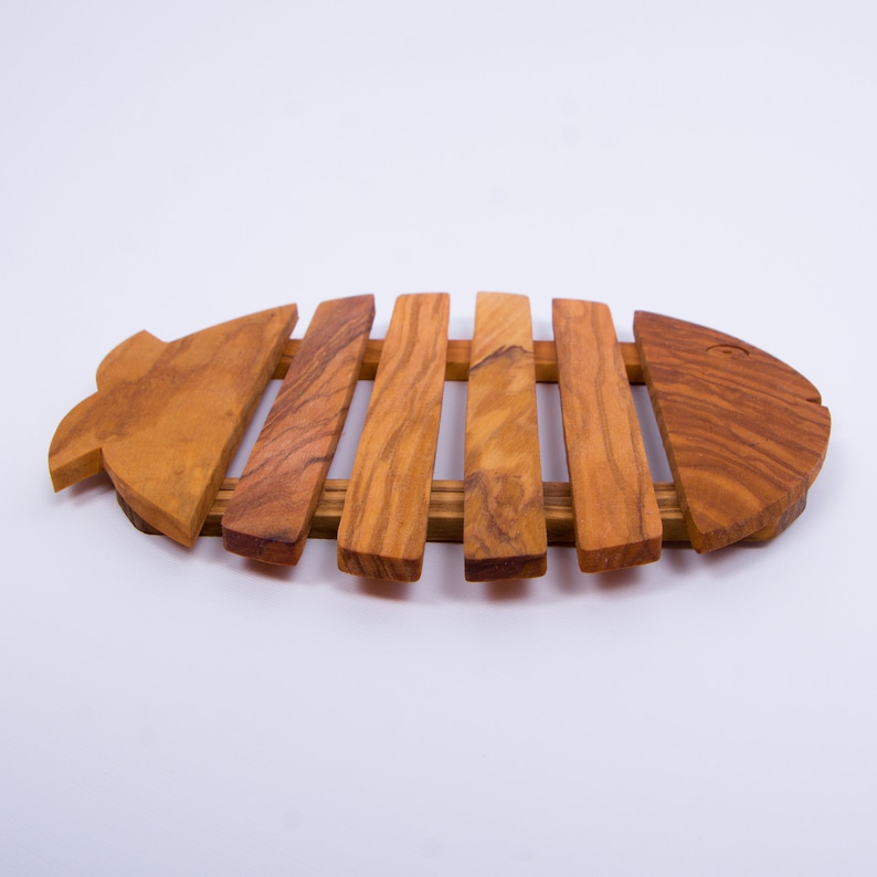 Fish Shaped Olive Wood Trivet / Heat Resistant / Hot Pads - Etsy
