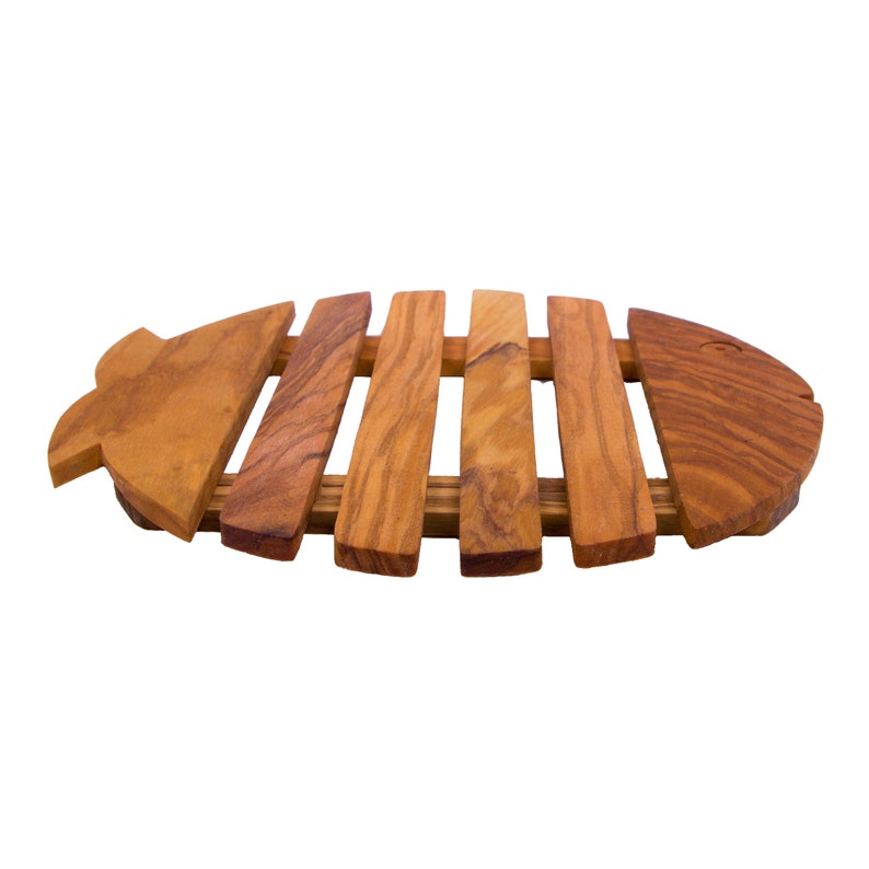 Fish Shaped Olive Wood Trivet / Heat Resistant / Hot Pads - Etsy