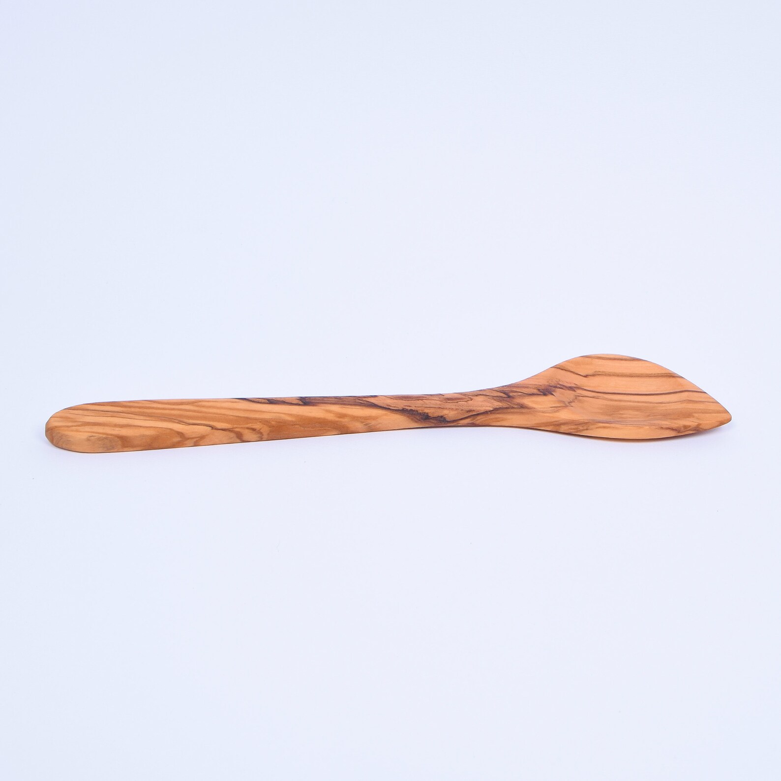 Olive wood Straight Spoon with 1 point 11.81 long | Etsy