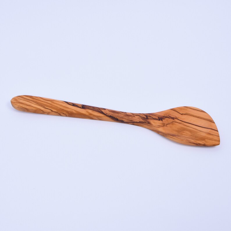 Olive Wood Straight Spoon With 1 Point 11.81 Long | Etsy