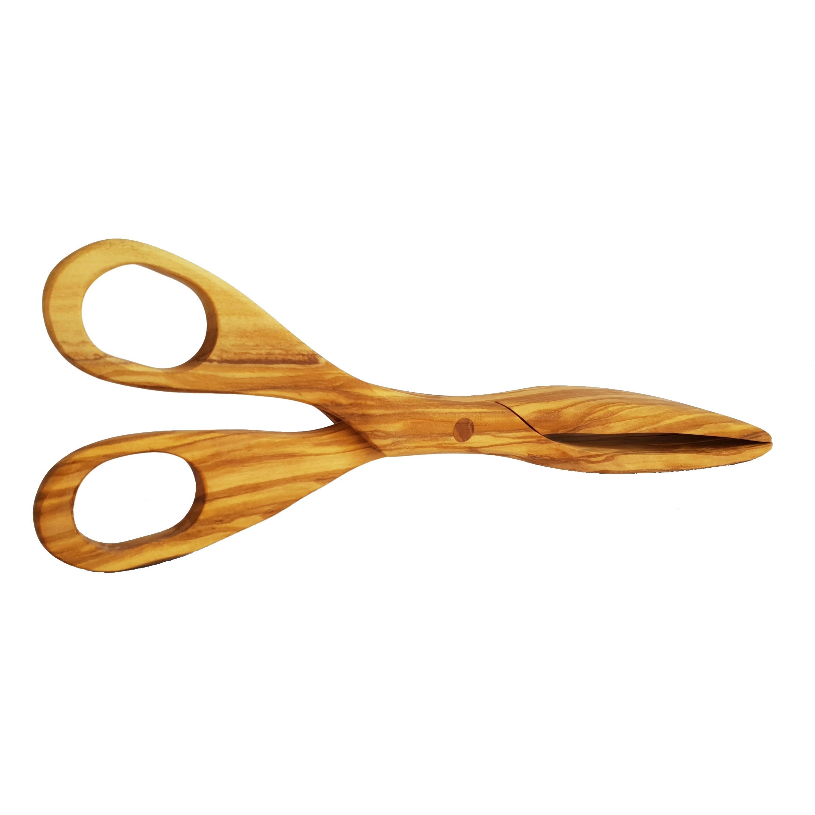 Olive Wood Scissors for Salad Wooden Salad Tongs Serving | Etsy