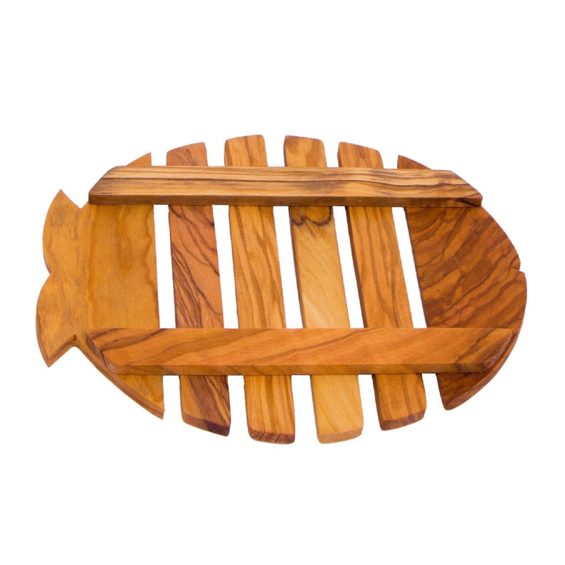 Fish Shaped Olive Wood Trivet / Heat Resistant / Hot Pads - Etsy