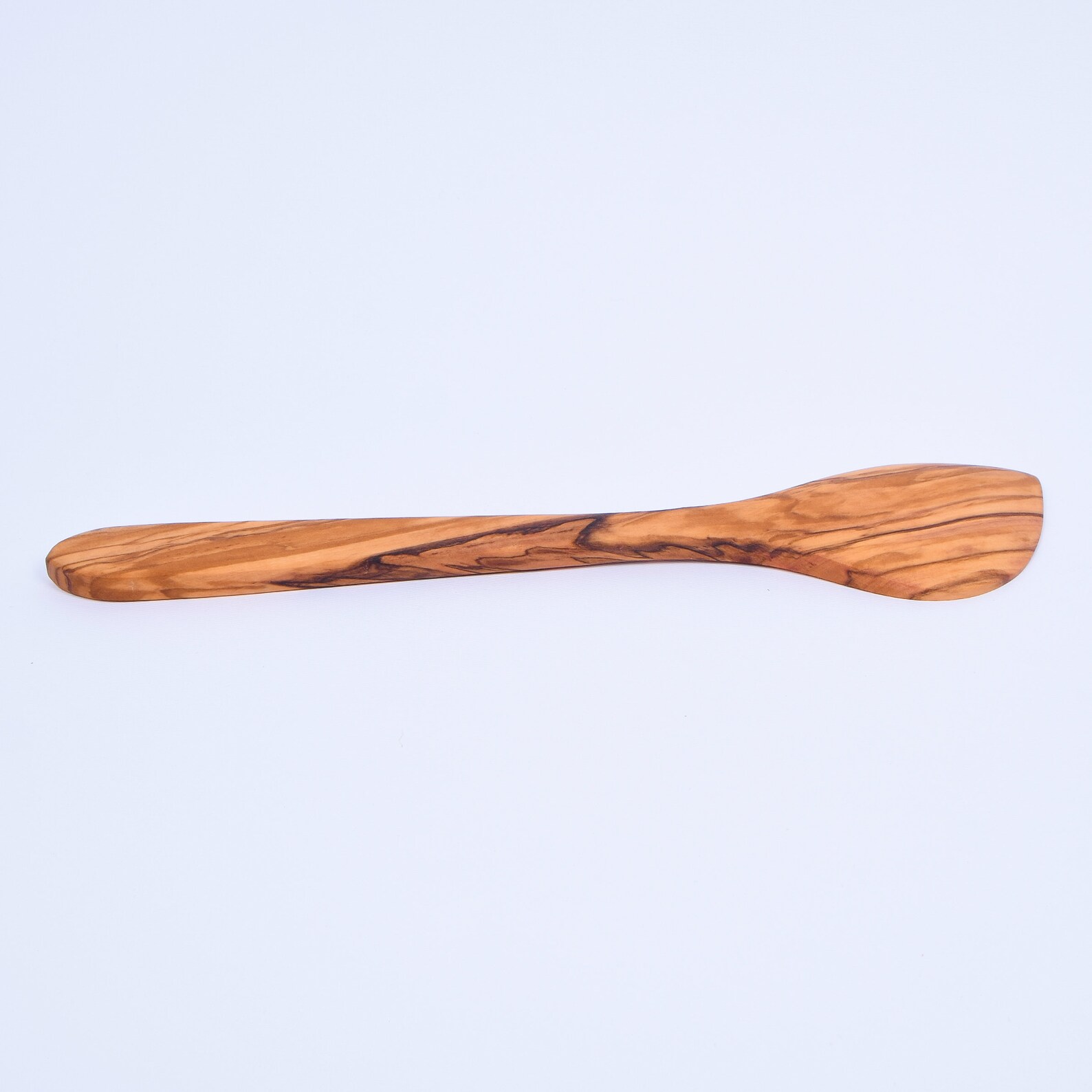 Olive Wood Straight Spoon With 1 Point 11.81 Long | Etsy