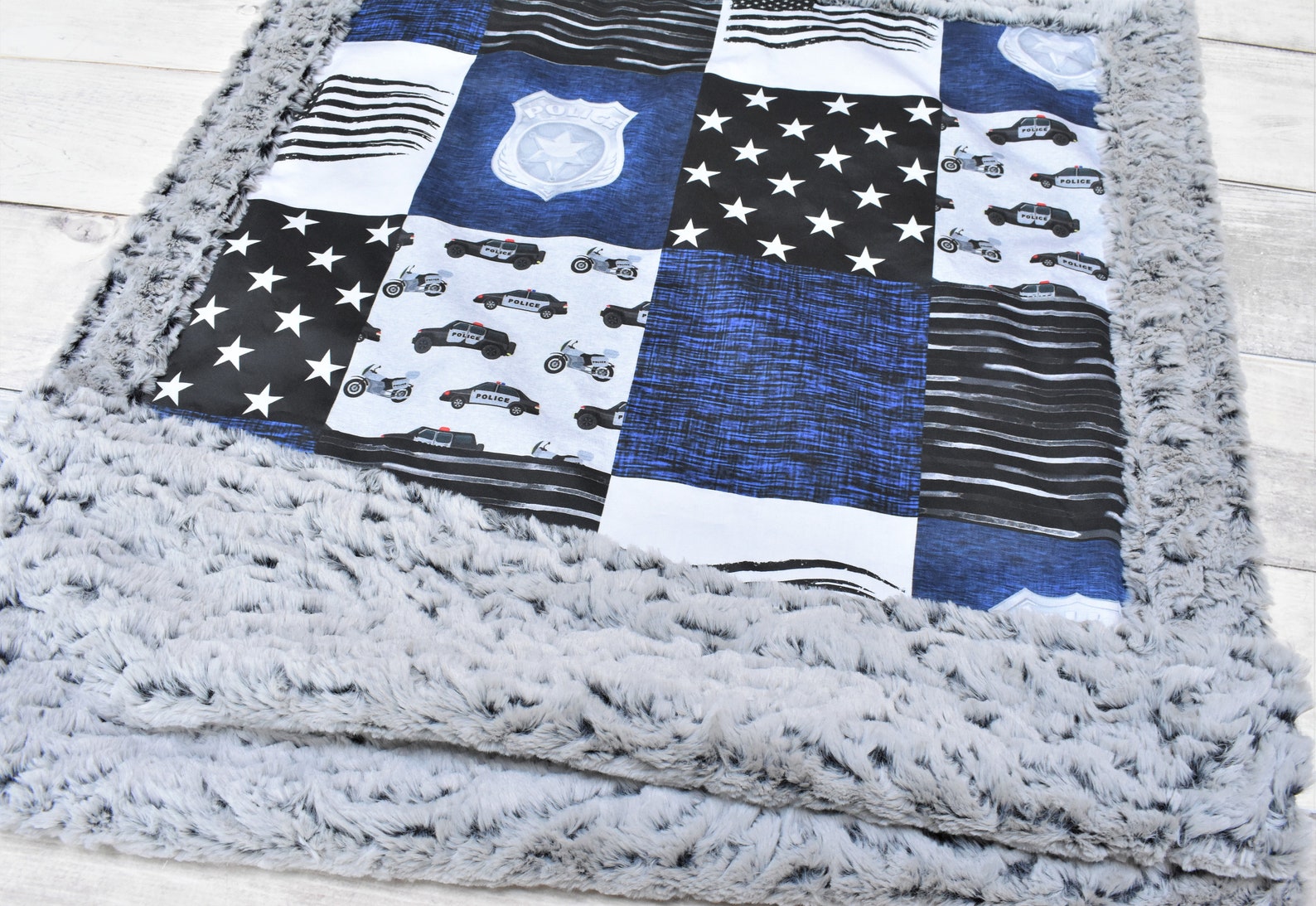 Police Baby Blanket - Law Enforcement Blanket - Police Baby Gift ...
