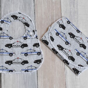 Police Baby Bib - Police Burp Cloth - Law Enforcement Bib - Police Baby ...