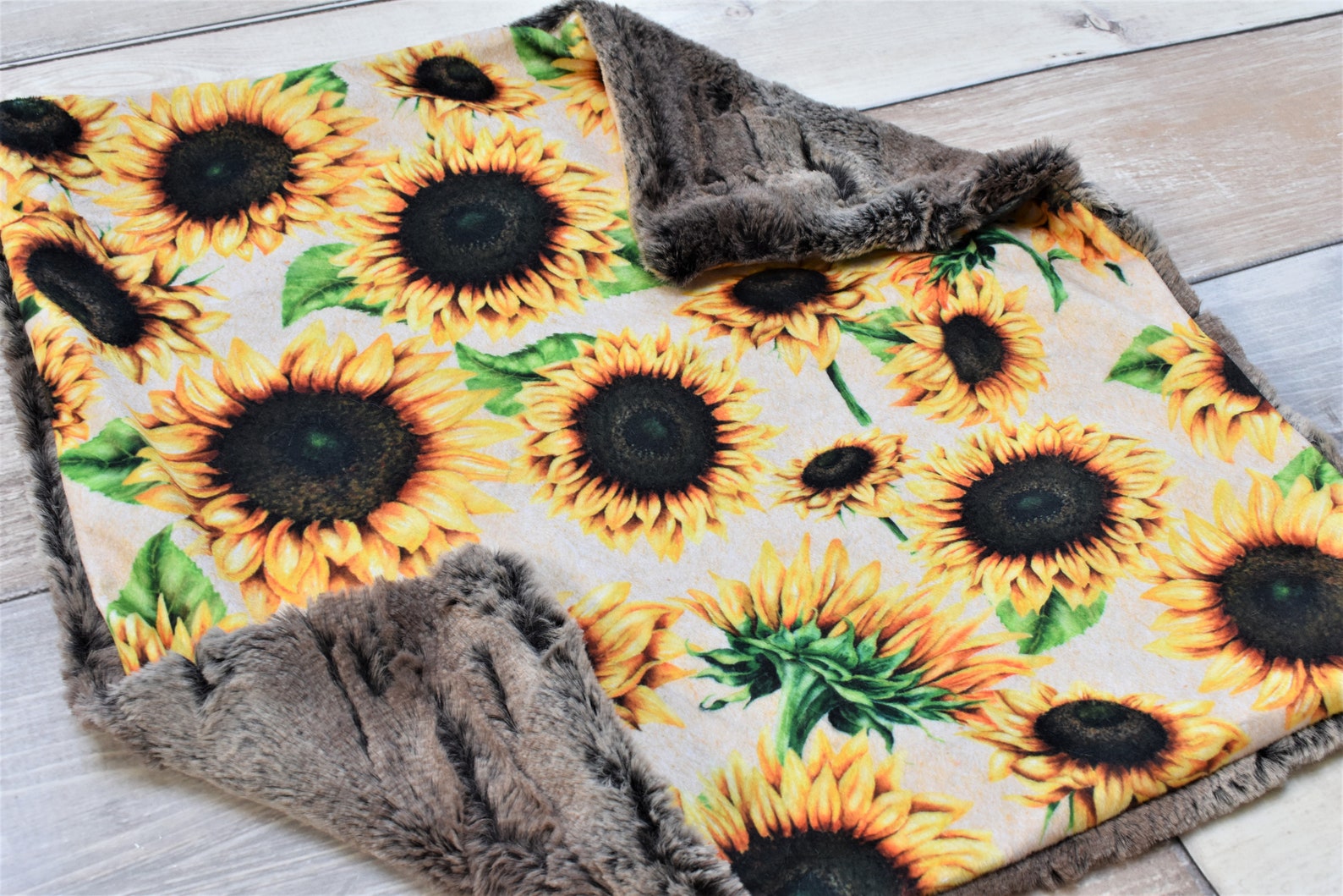 Sunflower Lovey - Sunflower Security Blanket - Sunflower Baby Gift ...