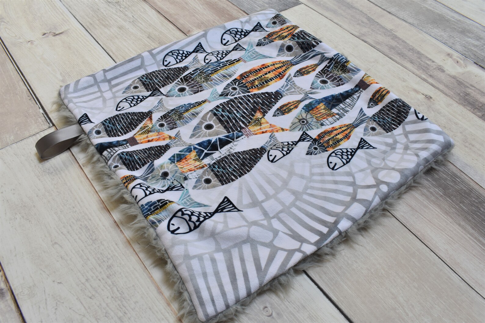 Fish Lovey - Fish Mini Baby Blanket - Fish Baby Gift - Fish Security ...