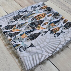 Fish Lovey - Fish Mini Baby Blanket - Fish Baby Gift - Fish Security ...