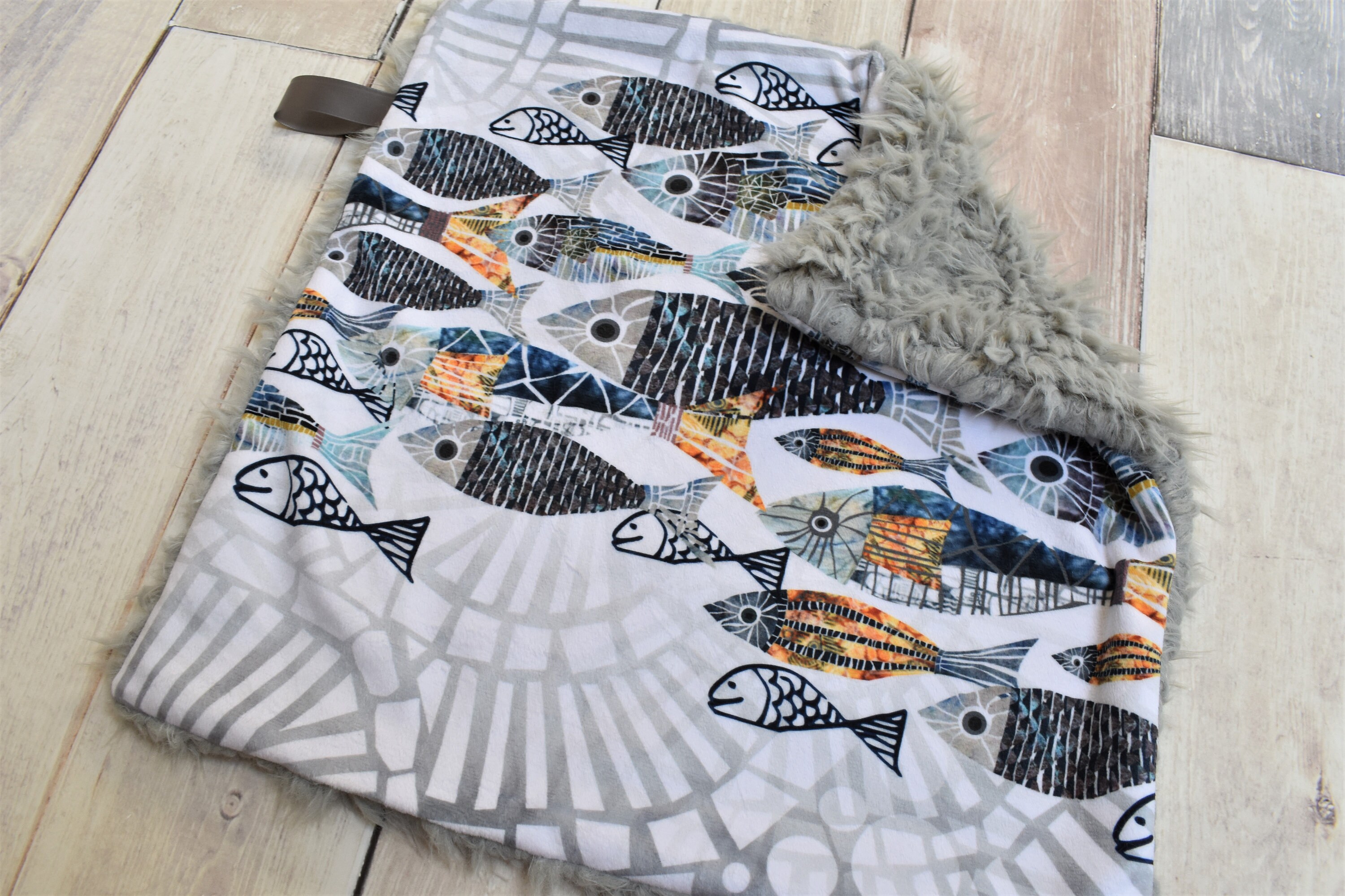 Fish Lovey - Fish Mini Baby Blanket - Fish Baby Gift - Fish Security ...