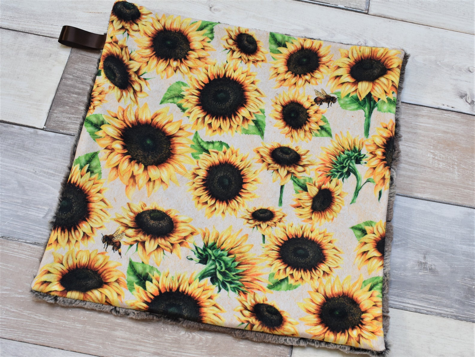 Sunflower Lovey - Sunflower Security Blanket - Sunflower Baby Gift ...