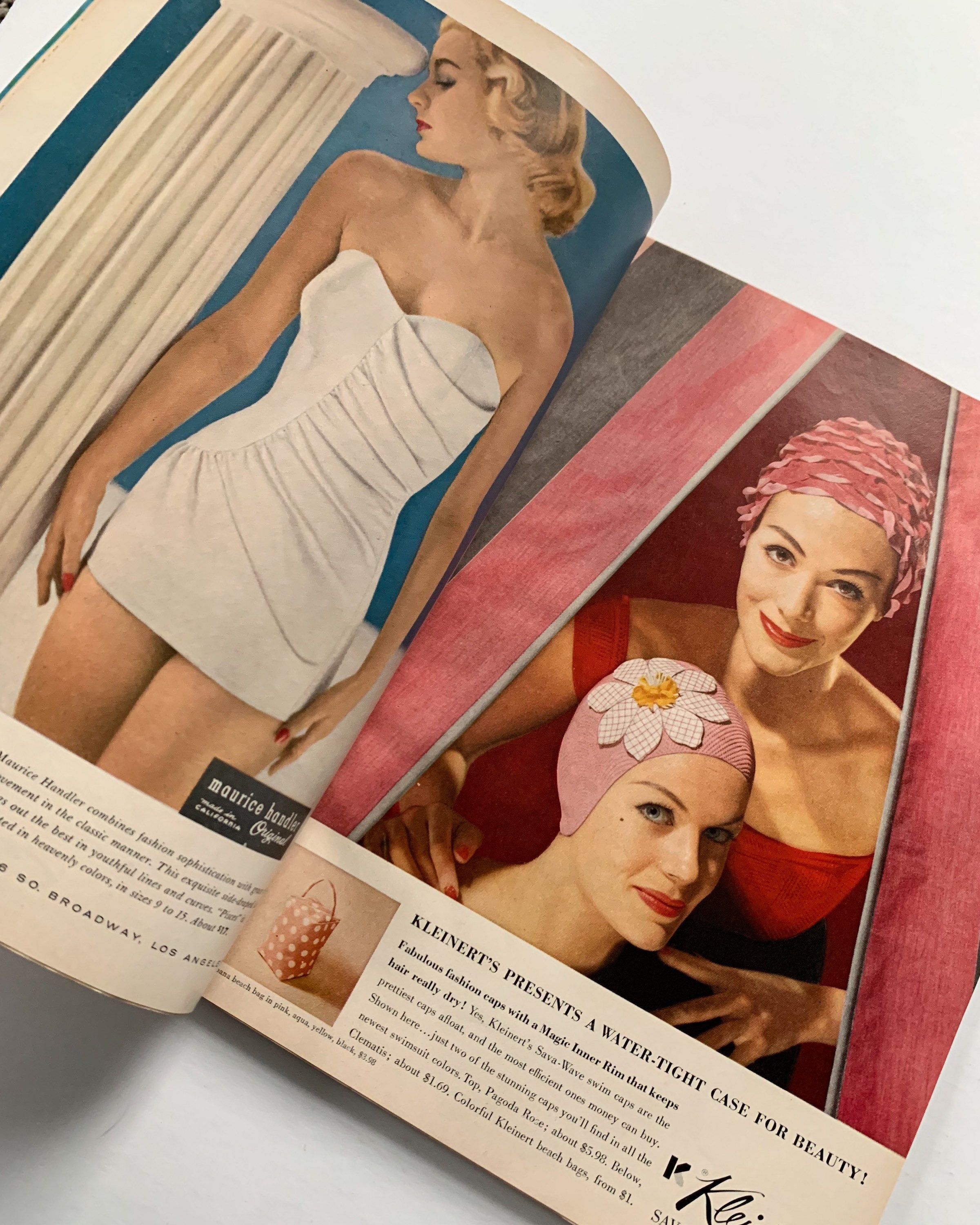 Vintage 1950s Glamour magazine, June 1957