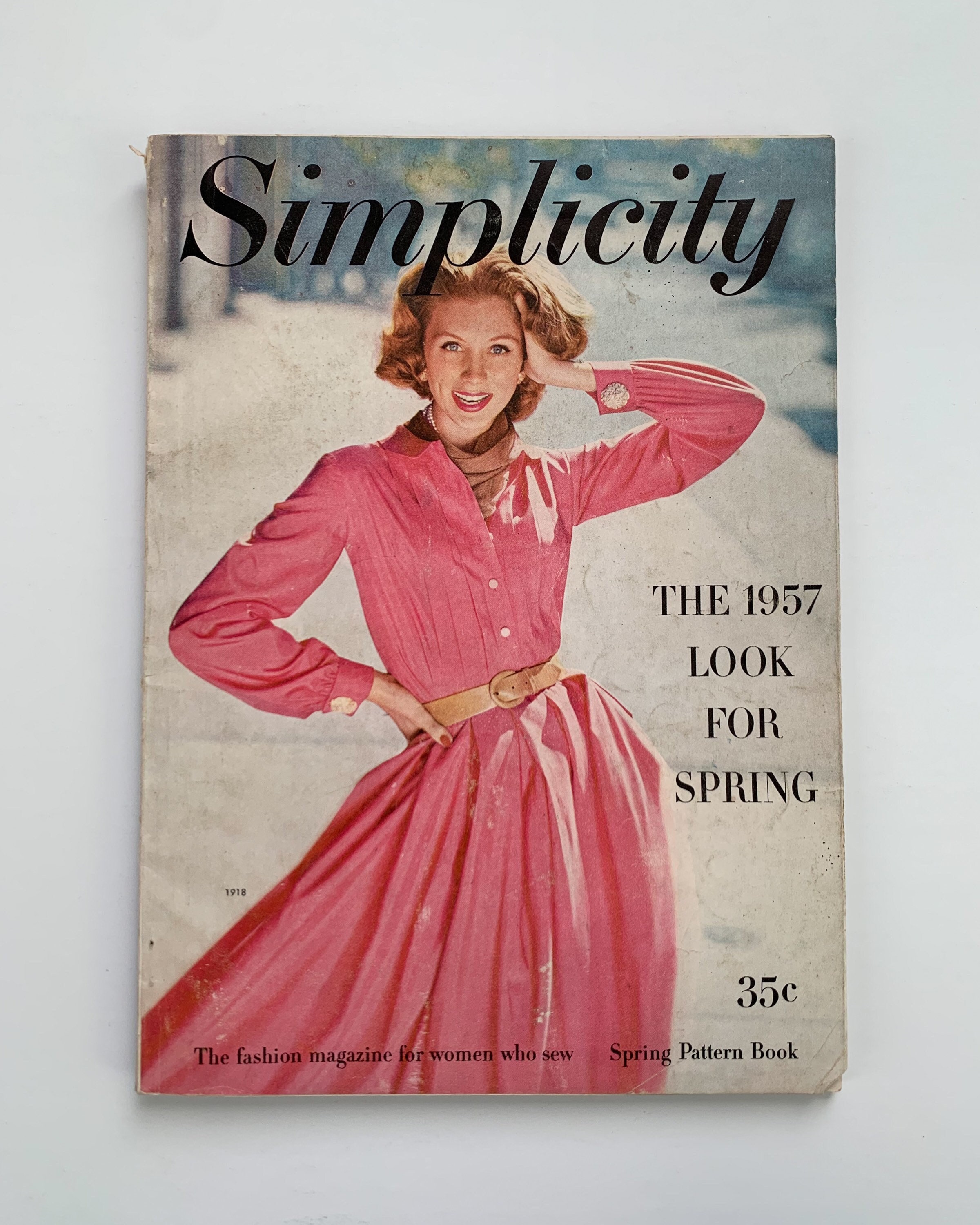 Vintage 1950s Simplicity pattern book, Spring 1957