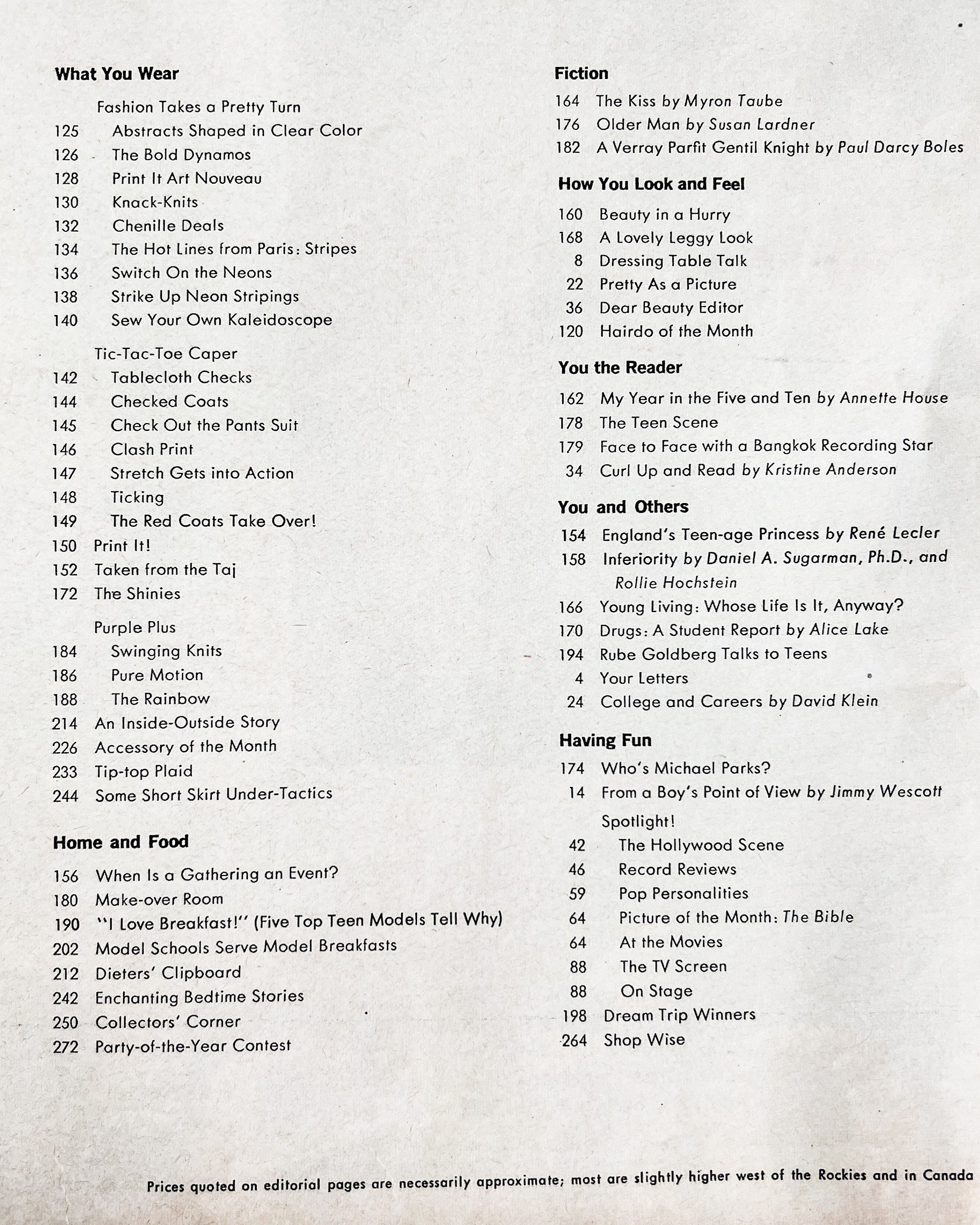 Vintage Seventeen Magazine, September 1966