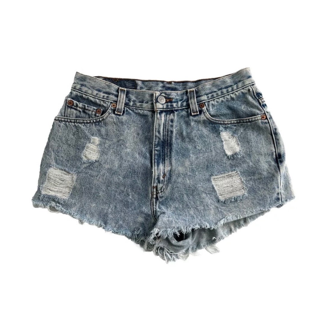 Vintage 80s Shorts, 1980s 1990s Levi’s 512 Acid Wash Cotton Denim ...