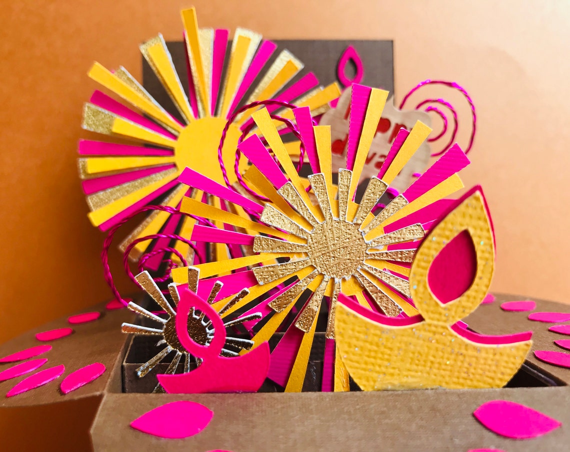 Diwali Card Pop up With Envelopes - Etsy