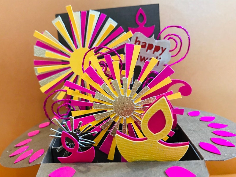 Diwali Card Pop up With Envelopes - Etsy