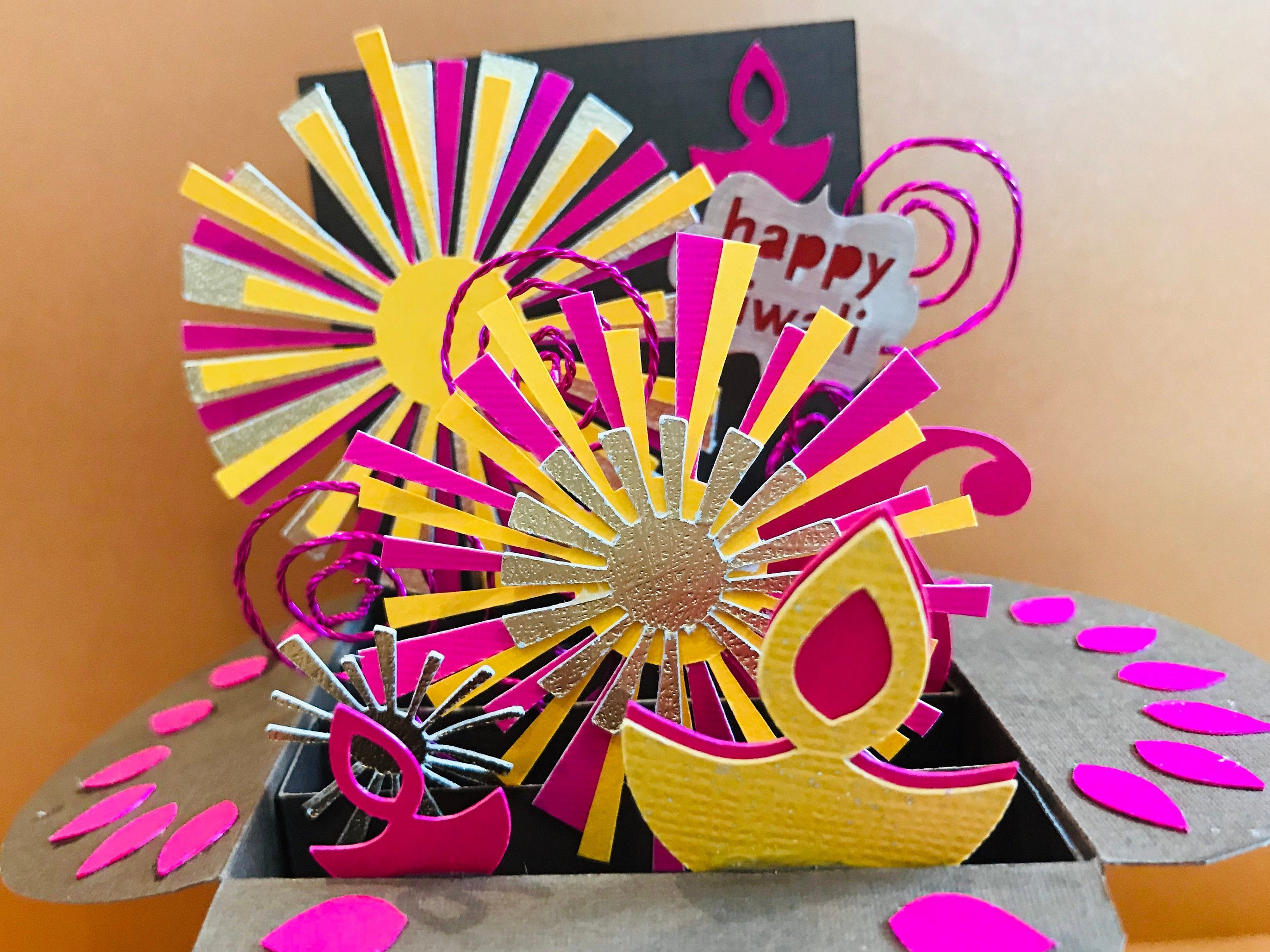 Diwali Card Pop up With Envelopes - Etsy