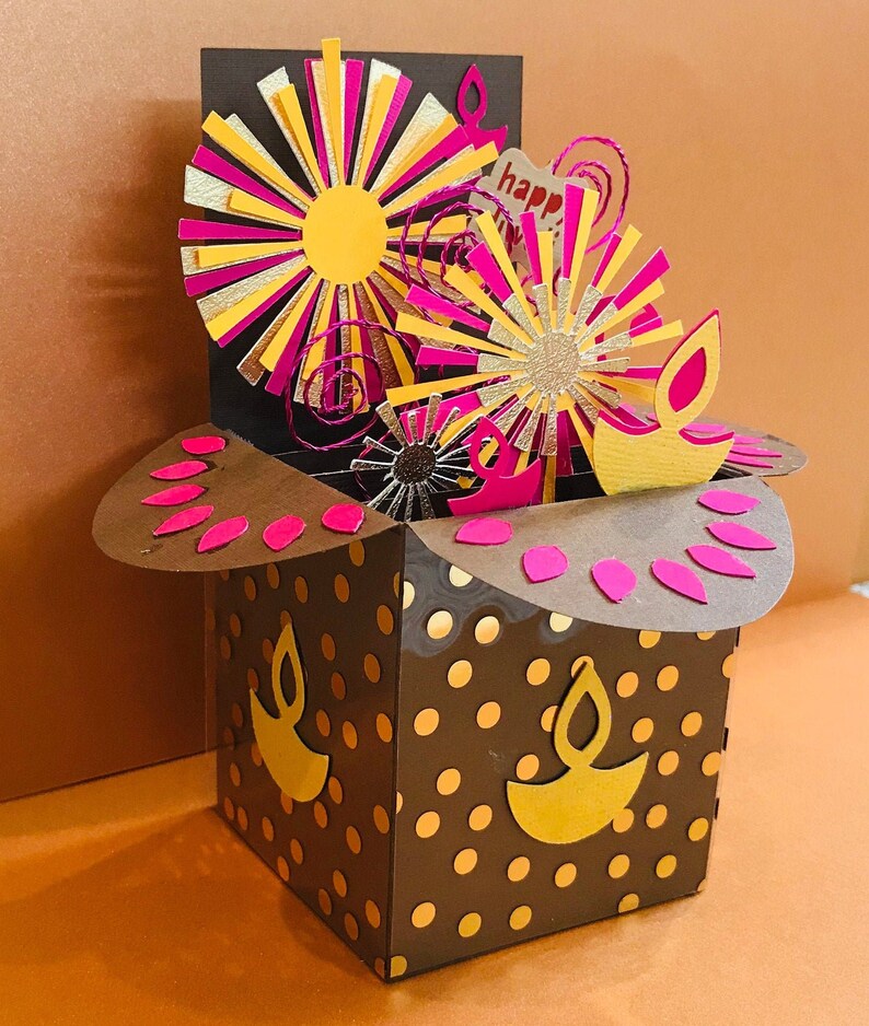 Diwali Card Pop up With Envelopes - Etsy
