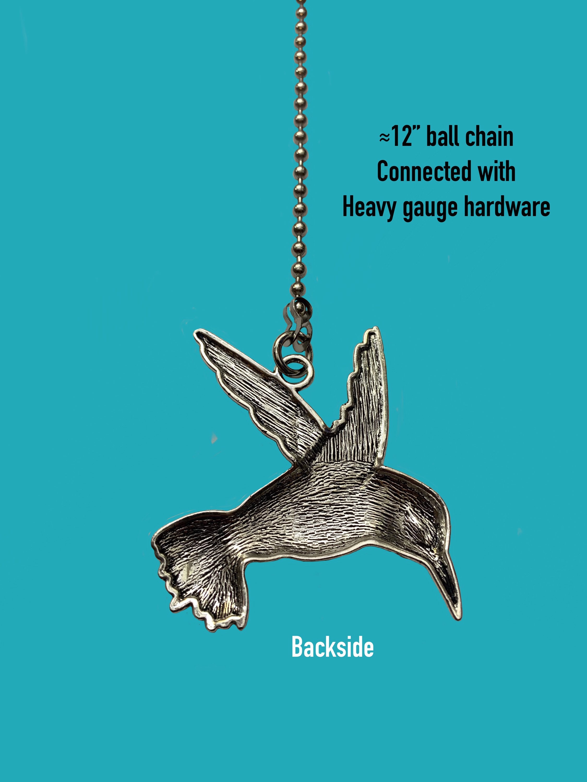 Very Large Hummingbird & Rose Fan Light Pull Chain Ornament | Etsy