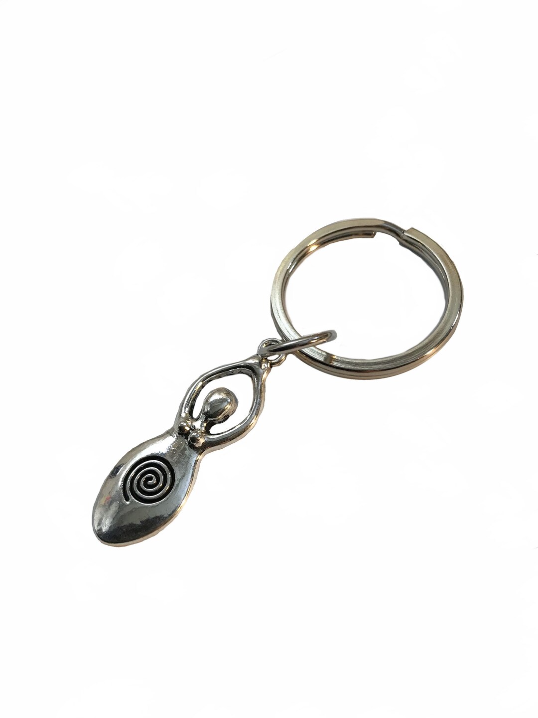 Spiral Goddess Fertility Keychain - Pewter - Etsy