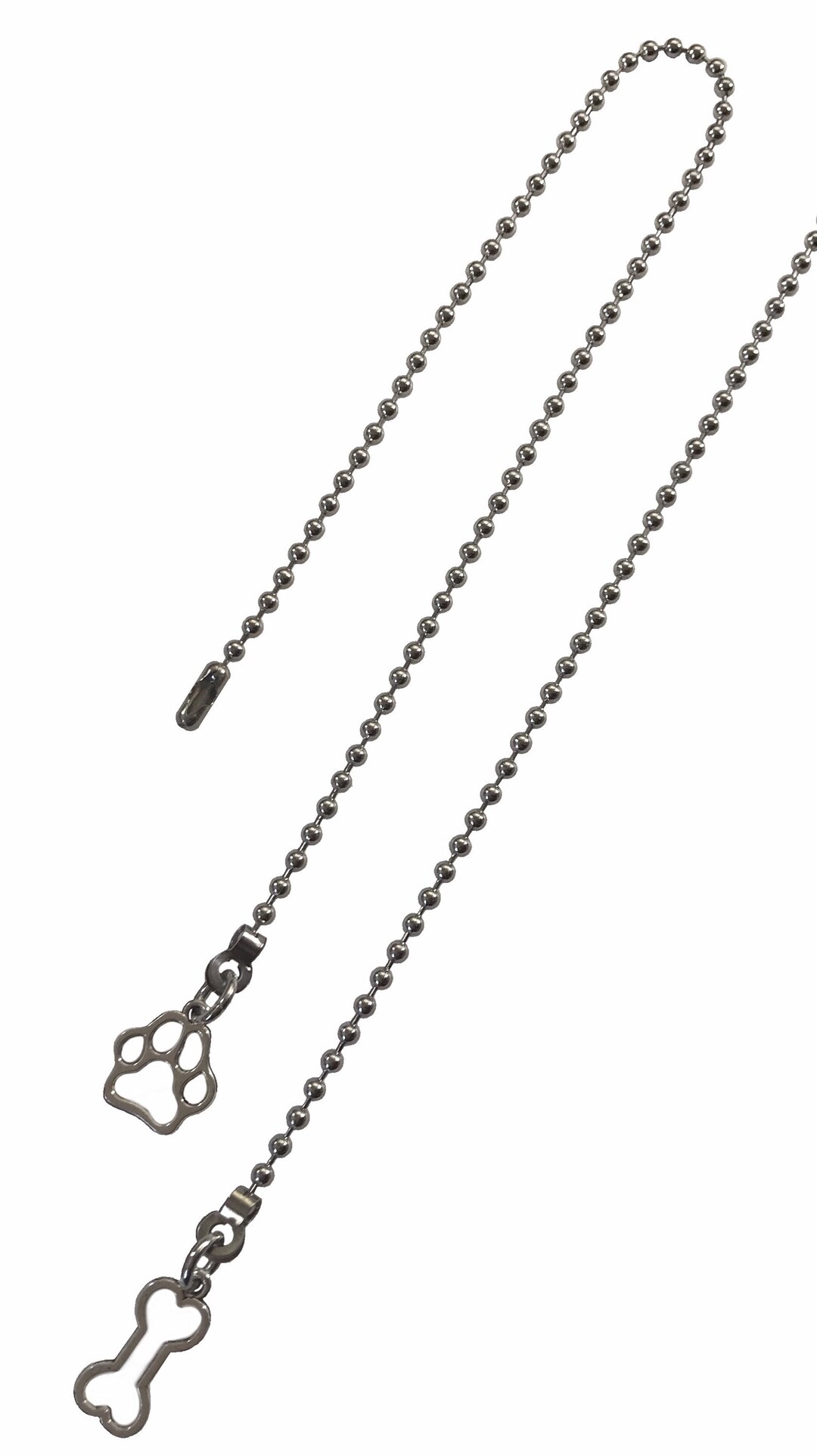 Dog Bone and Paw Print Double Sided Fan Light Pull Chain Extender ...