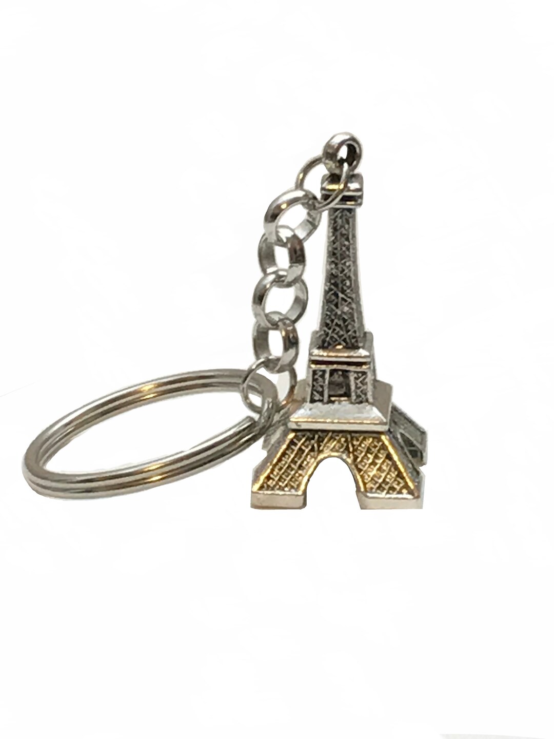 Pewter Large 3 Dimensional Eiffel Tower Keychain - Etsy