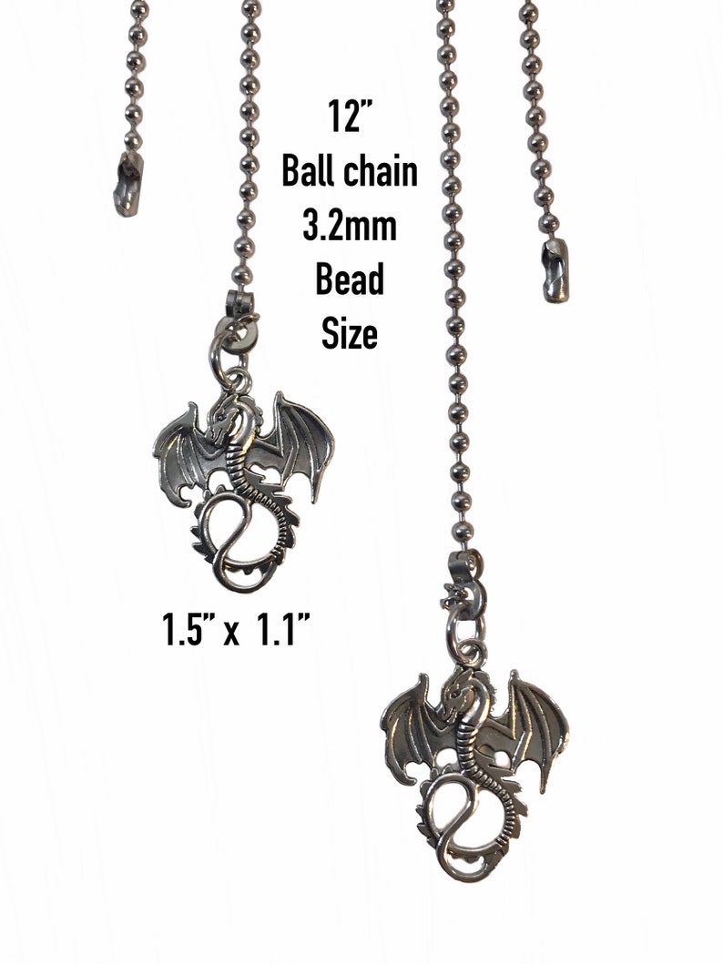 Flying Dragon Ceiling Fan Light Pull Chain Set of Two - Etsy