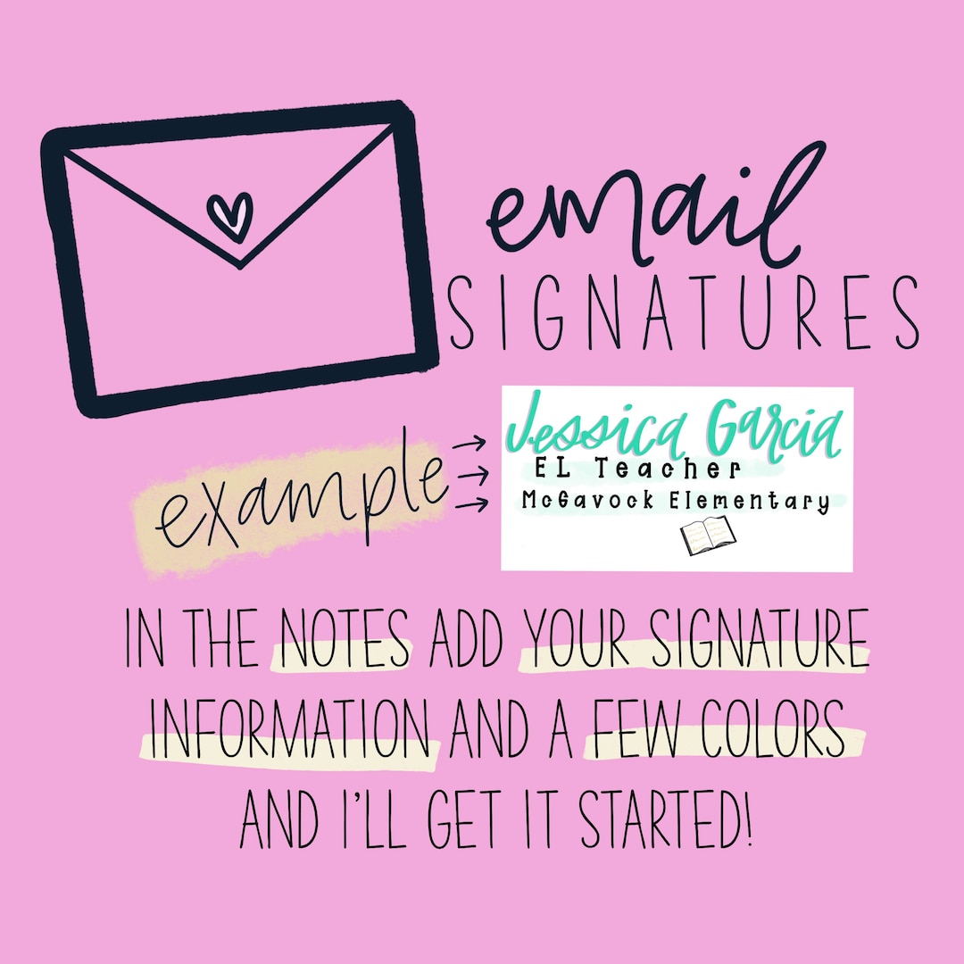 Custom Email Signatures - Etsy