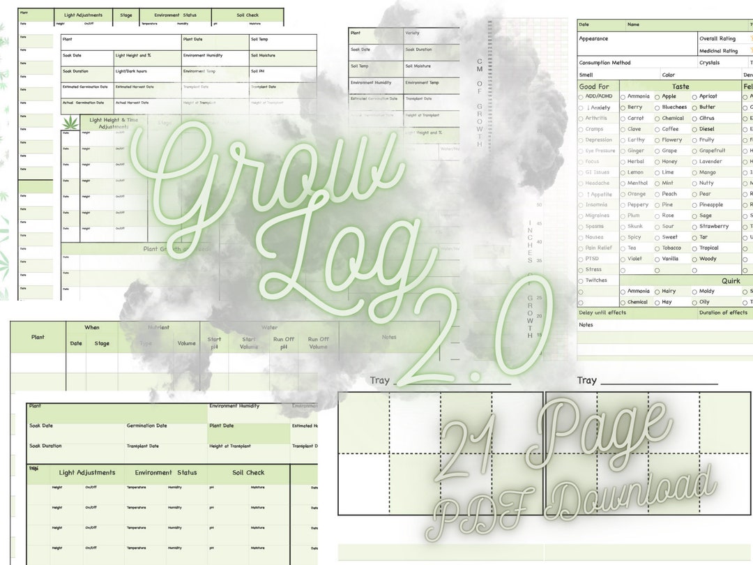 Grow Log 2.0 - Etsy
