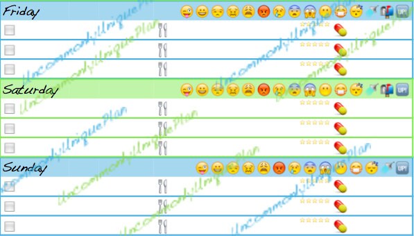 Unique Weekly Planner With Emoji Medication and Emoji Meal Tracker - Etsy