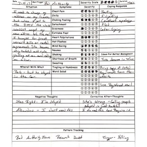 Panic Attack Log - Etsy