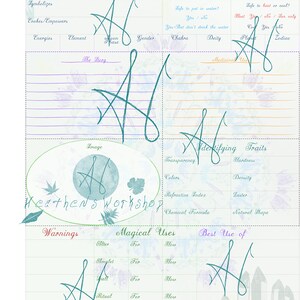 Crystal Log Sheet - Etsy