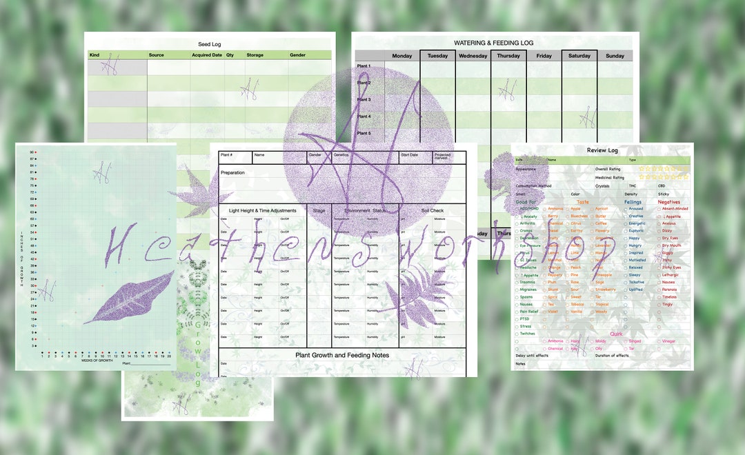 Grow Log ~ Tracking Your Plants Growth - Etsy