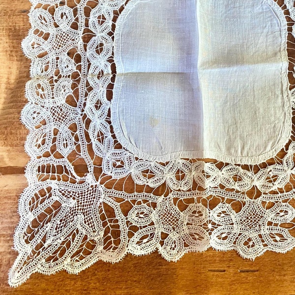 Antique Lace Handkerchief - Etsy