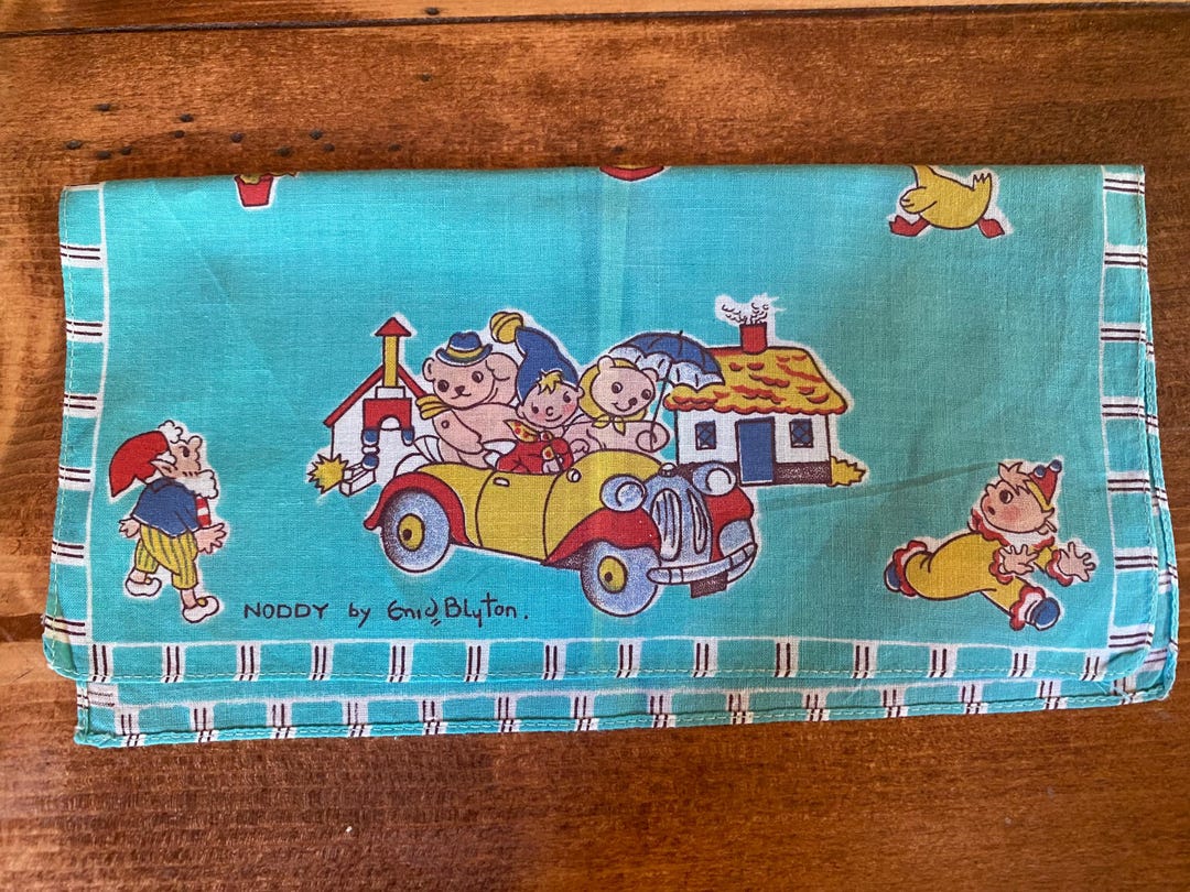1940s Children’s Handkerchief Noddy by Enid Blyton Illustrated by Beek ...