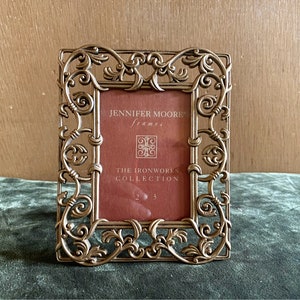Embossed Metal Frame Antique Gold Jennifer Moore Iron Works Collection ...