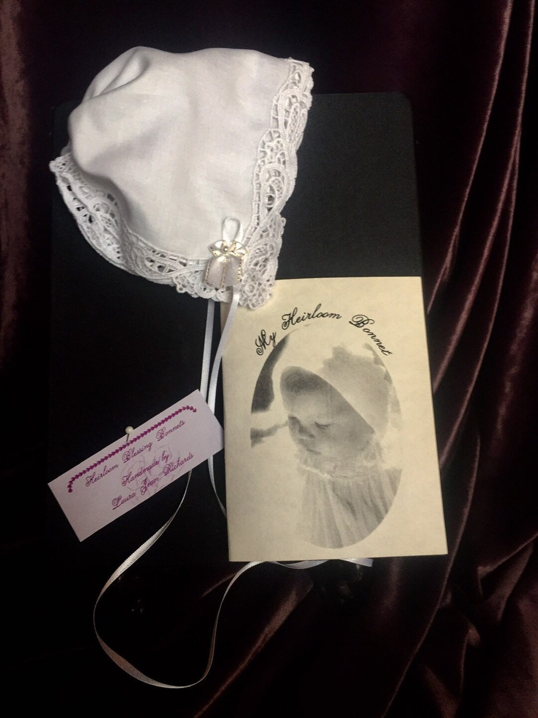 Blessing Bonnet- Handcrafted - Infant- Newborn - Christening - Baptism ...