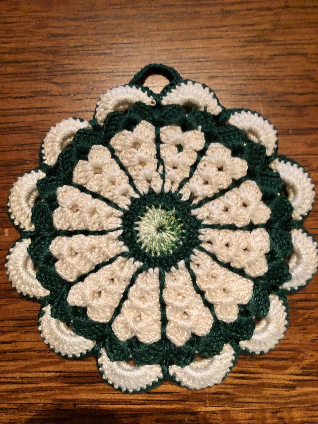 Vintage Hand Crochet Doily or Trivet With Hanging Loop Circa 1930s - Etsy
