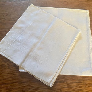 Two Art Deco Linen Napkins -1- Dinner -1- Luncheon Embossed Fleur De ...