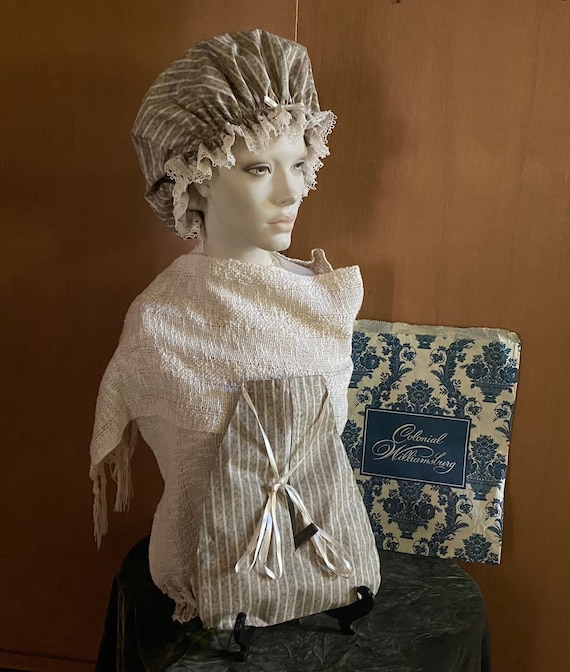 Quaker Colonial Bonnet & Matching Necessities Pouch With - Etsy