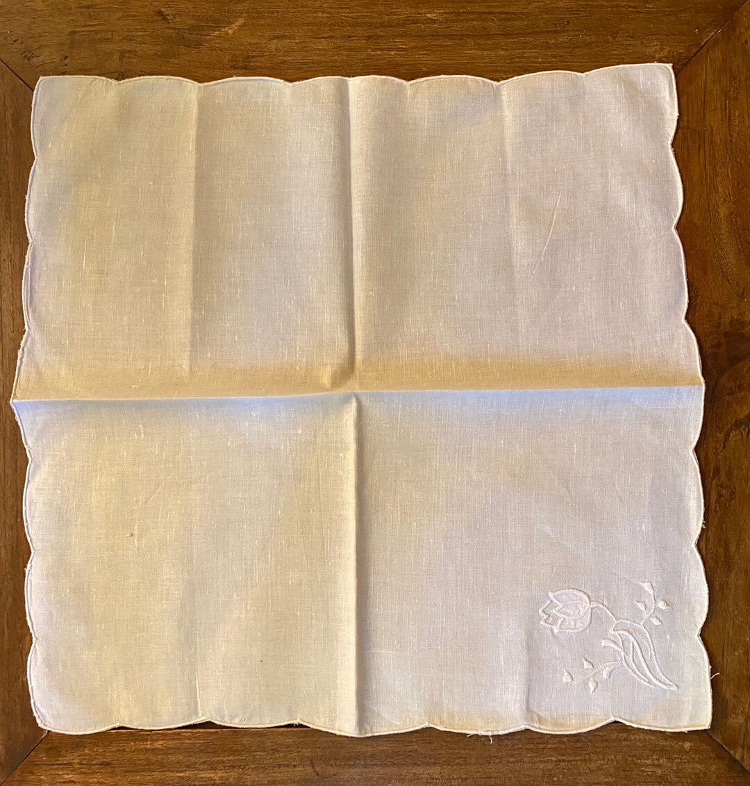 Single Cotton Cutwork Luncheon Napkin Never Used New Condition Circa ...