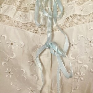 Antique Chemise Corset Cover Bodice Cover REMNANT Cotton Eyelet ...