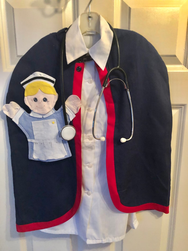 Vintage 1950s Nurse Costume: Creative Playthings, Stethoscopes, Puppet ...